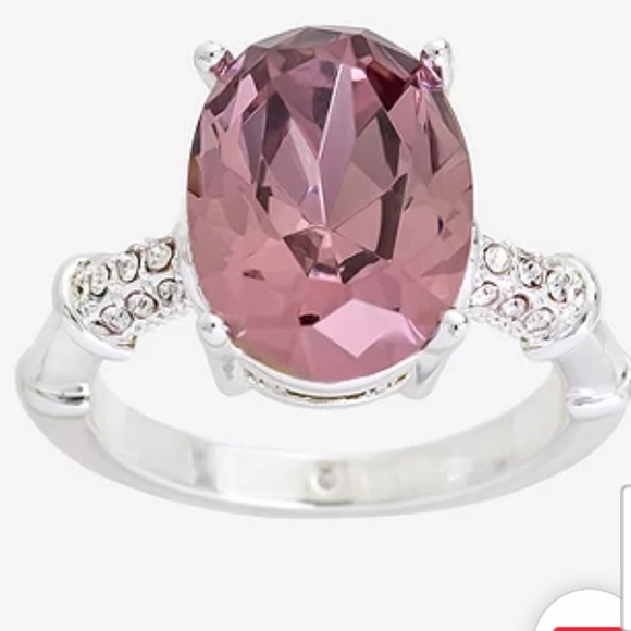 Jewelry | Nwt Sparkle Allure Crystal Pure Silver Over Brass Oval ...